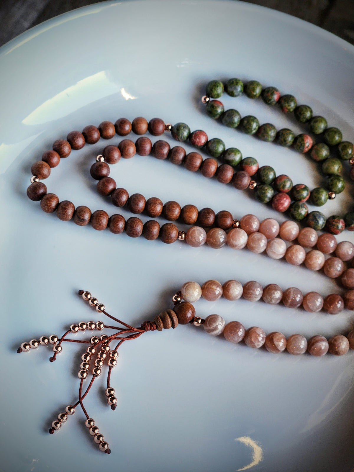 Sunset Serenity Mala | Sage Stone Malas