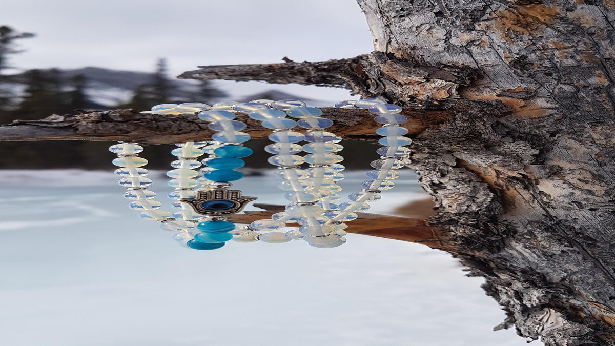 Shield of Light Mala Wrist Wrap | Sage Stone Malas