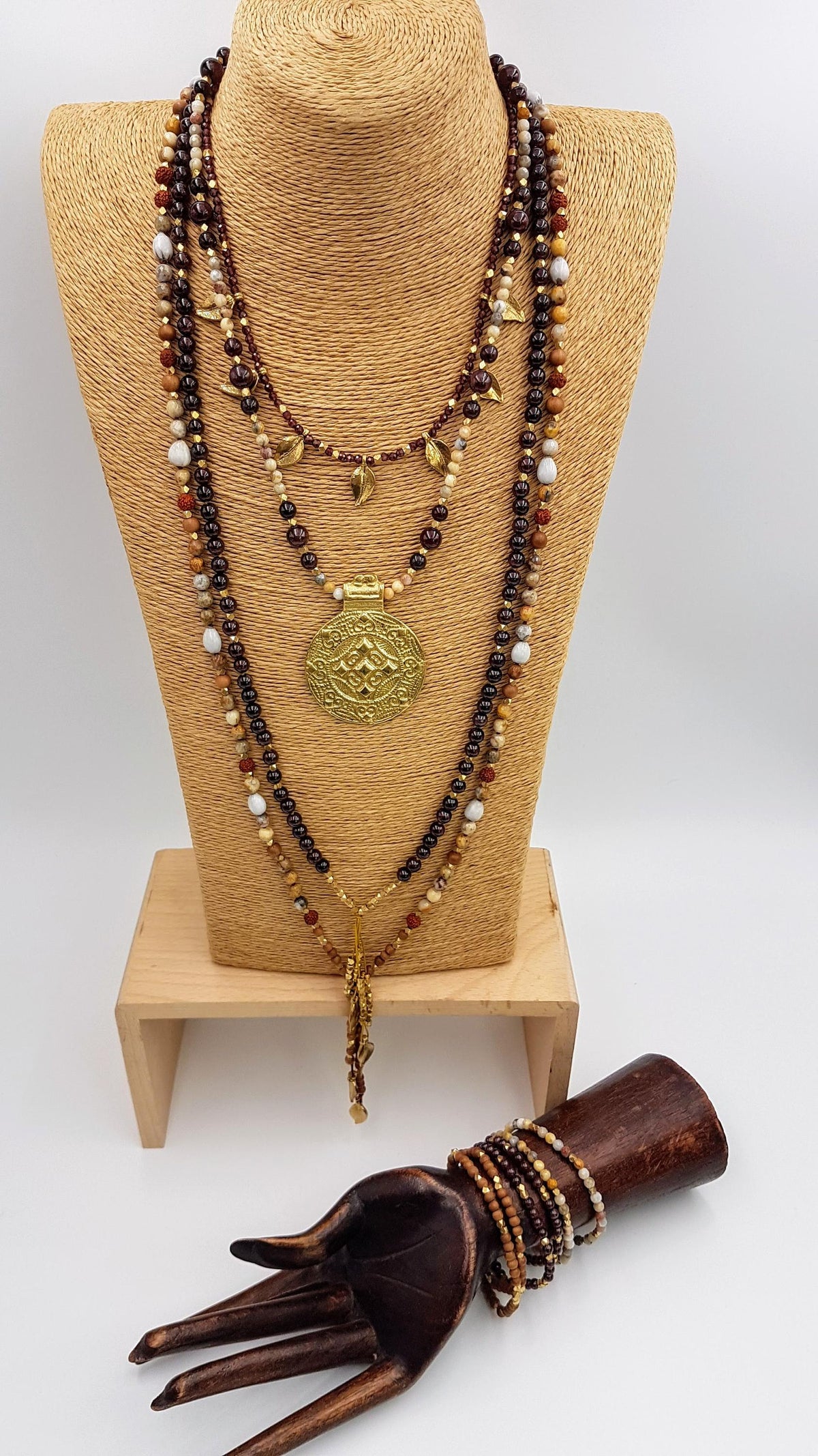 The Freyja Collection - Mala of Passion | Sage Stone Malas