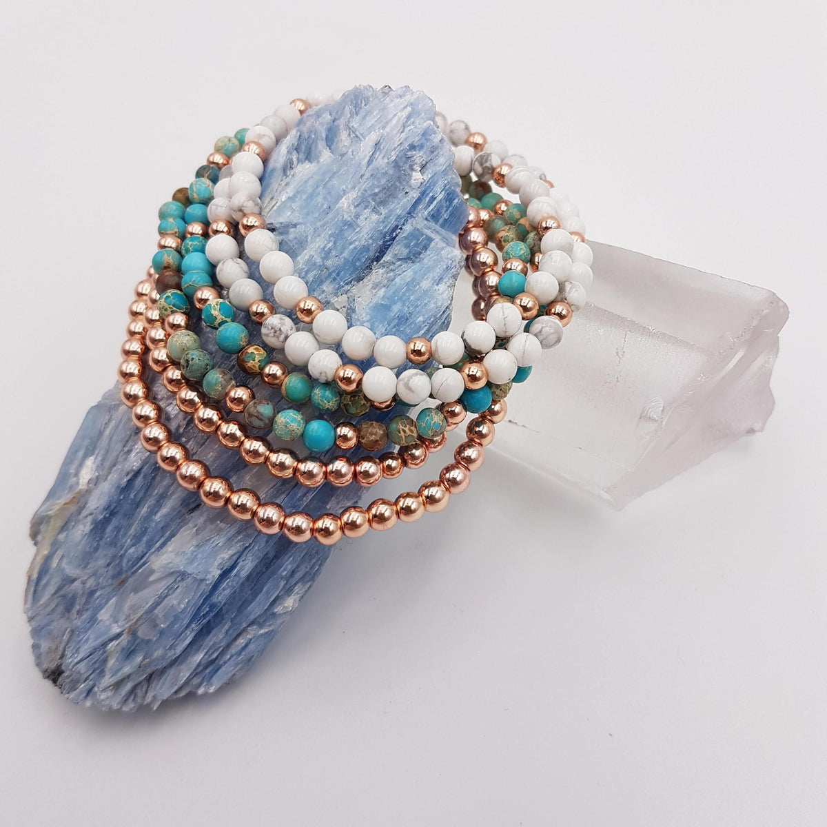 Alignment Double Wrap Triple Stack | Sage Stone Malas