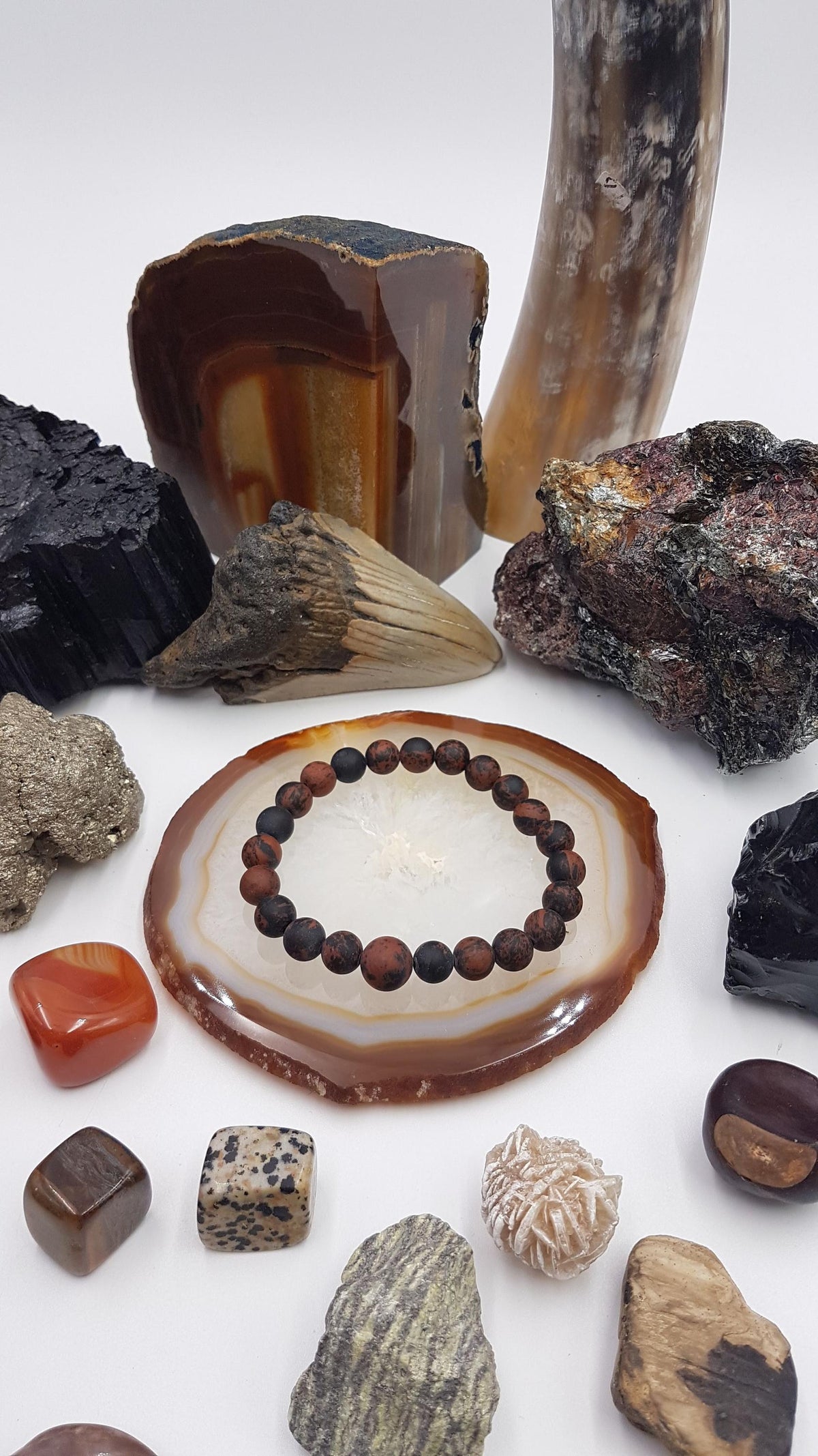 Root to Rise Wrist Mala | Sage Stone Malas