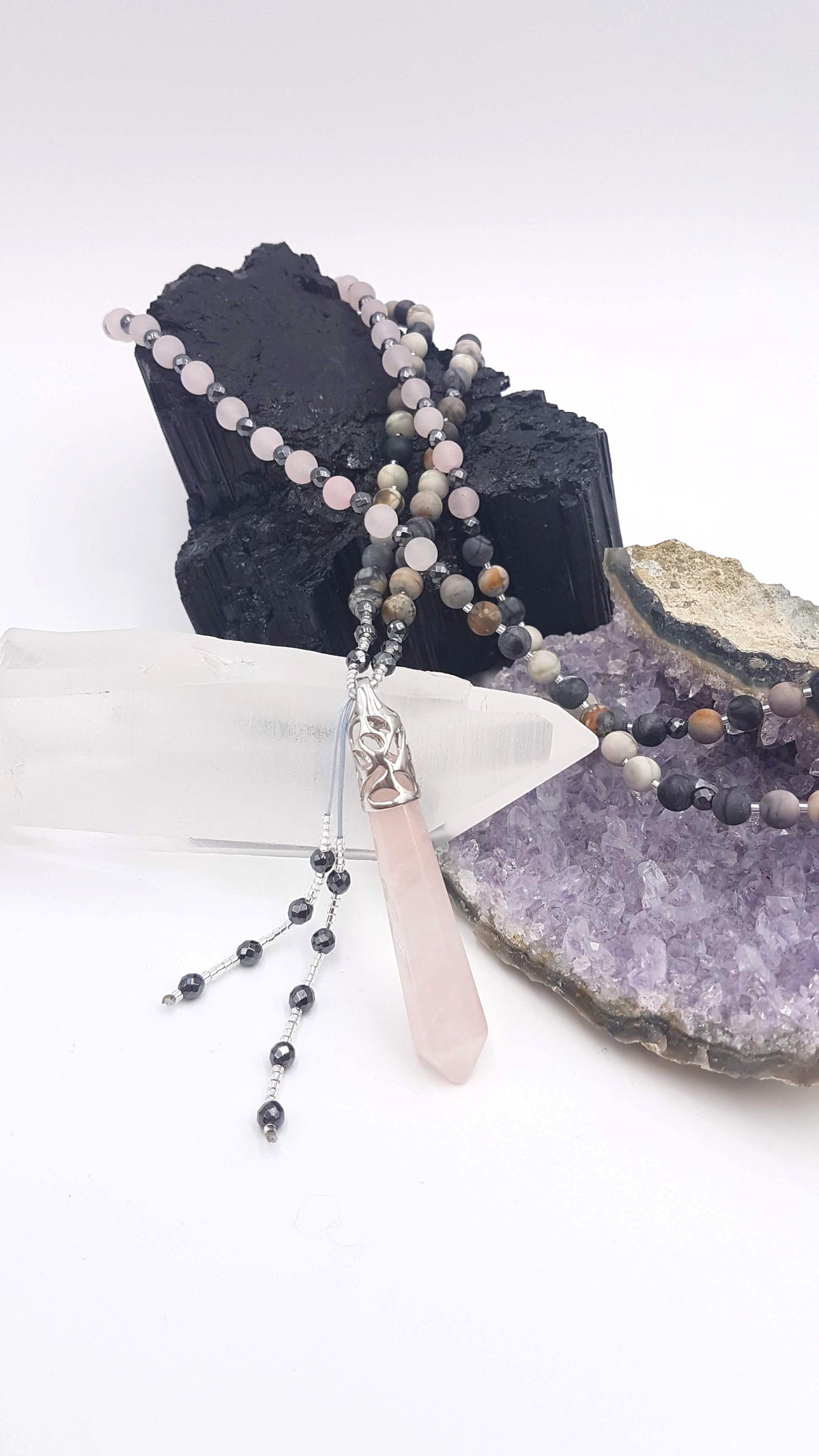 Ecstatic Heart Mala | Sage Stone Malas