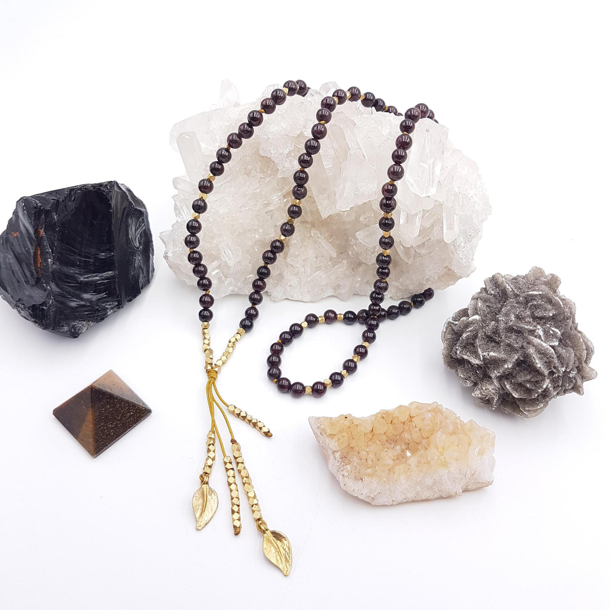 The Freyja Collection - Mala of Passion | Sage Stone Malas