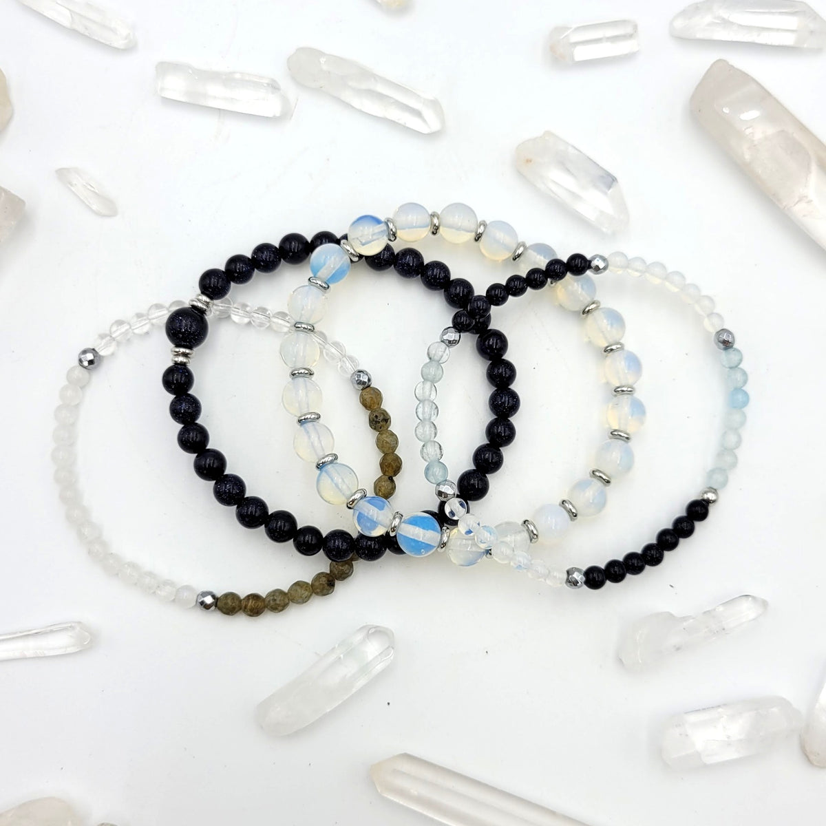 Divine Mind Bracelet Stack | Sage Stone Malas