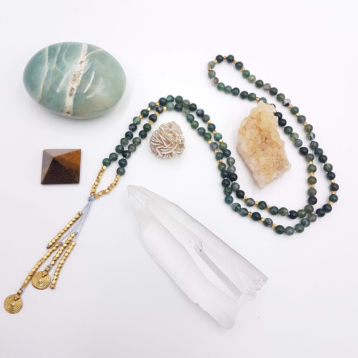 The Persephone Collection - Mala of Transformation | Sage Stone Malas