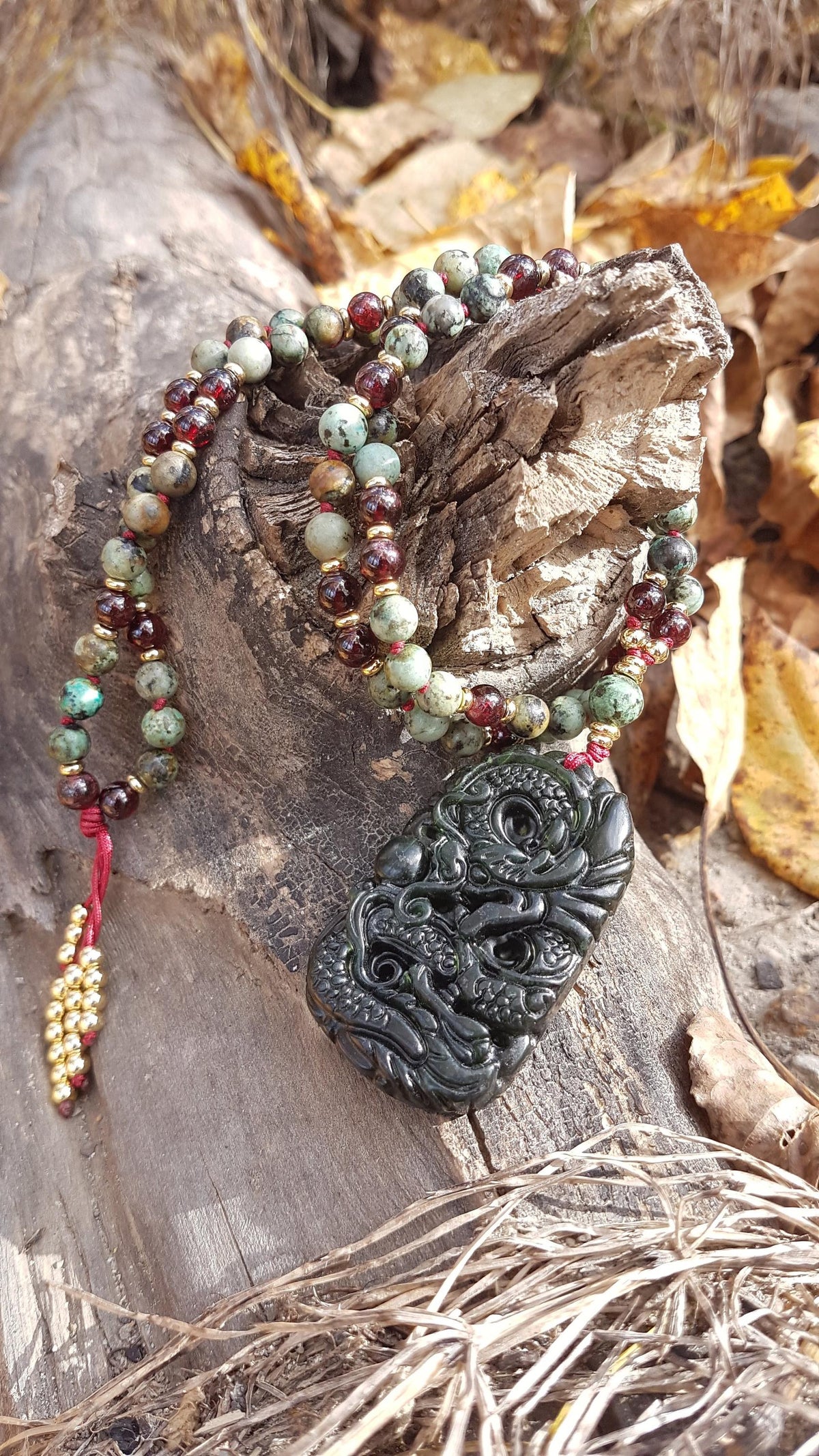 Dragon Warrior Mala | Sage Stone Malas