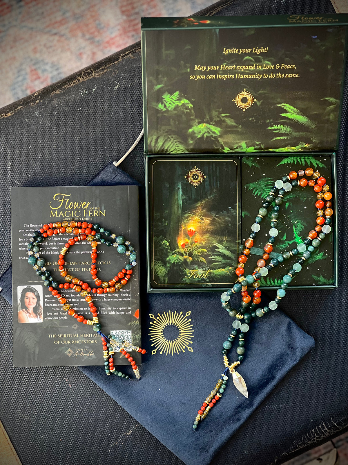 Tania's Collection // Flower of the Magic Fern | Sage Stone Malas